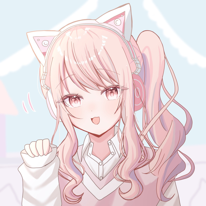 Safebooru - 1other :d akiyama mizuki animal ear headphones animal ears ...