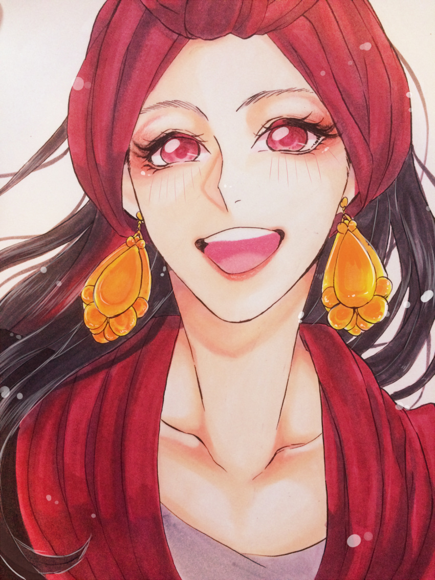 Safebooru - 1girl ali 967 arabian clothes black hair blue hair disneyland dress earrings farja ...