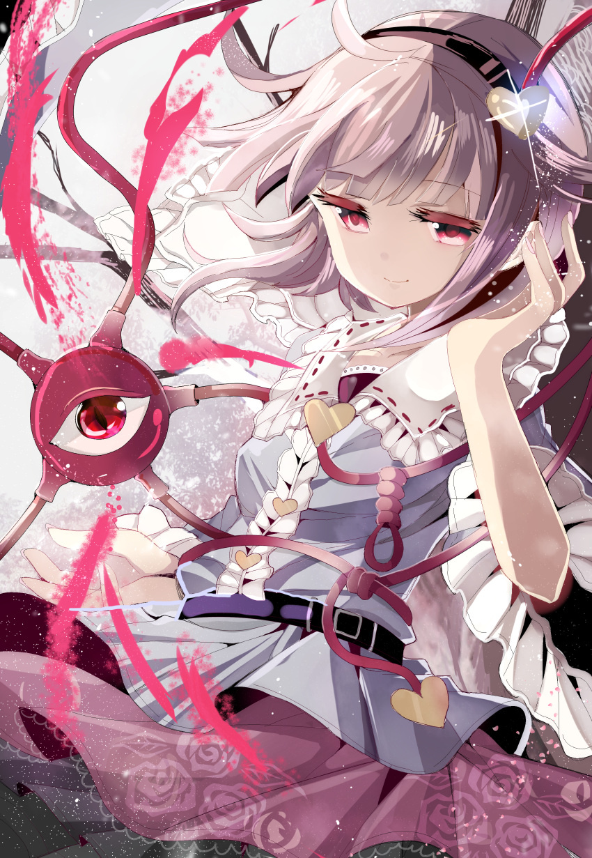 Safebooru - 1girl absurdres floral print fumiko (miruyuana) hairband ...