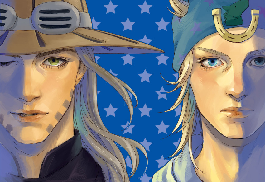 Safebooru - beard blonde hair blue eyes facial hair green eyes gyro ...