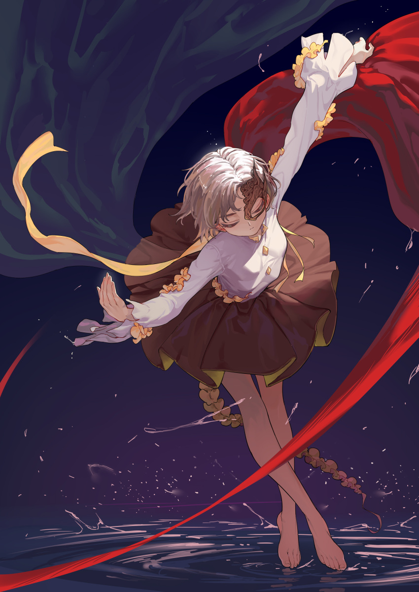 Safebooru - 1girl absurdres adapted costume alternate costume barefoot ...