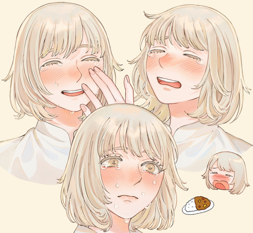 Safebooru - 1girl alt text blonde hair blush chibi chibi inset closed ...