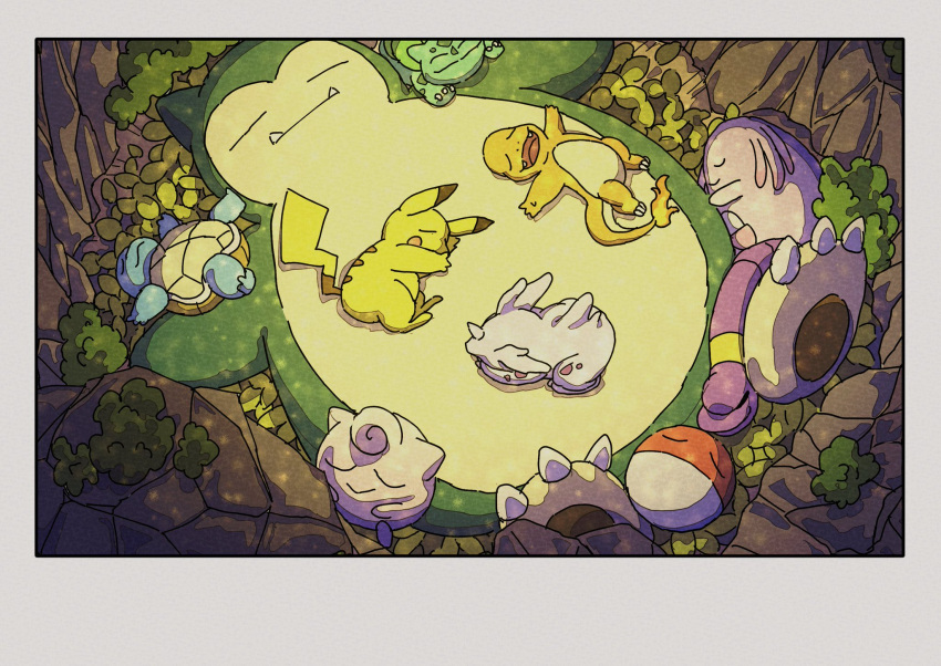 Safebooru - animal focus bulbasaur chansey charmander claws closed eyes ...