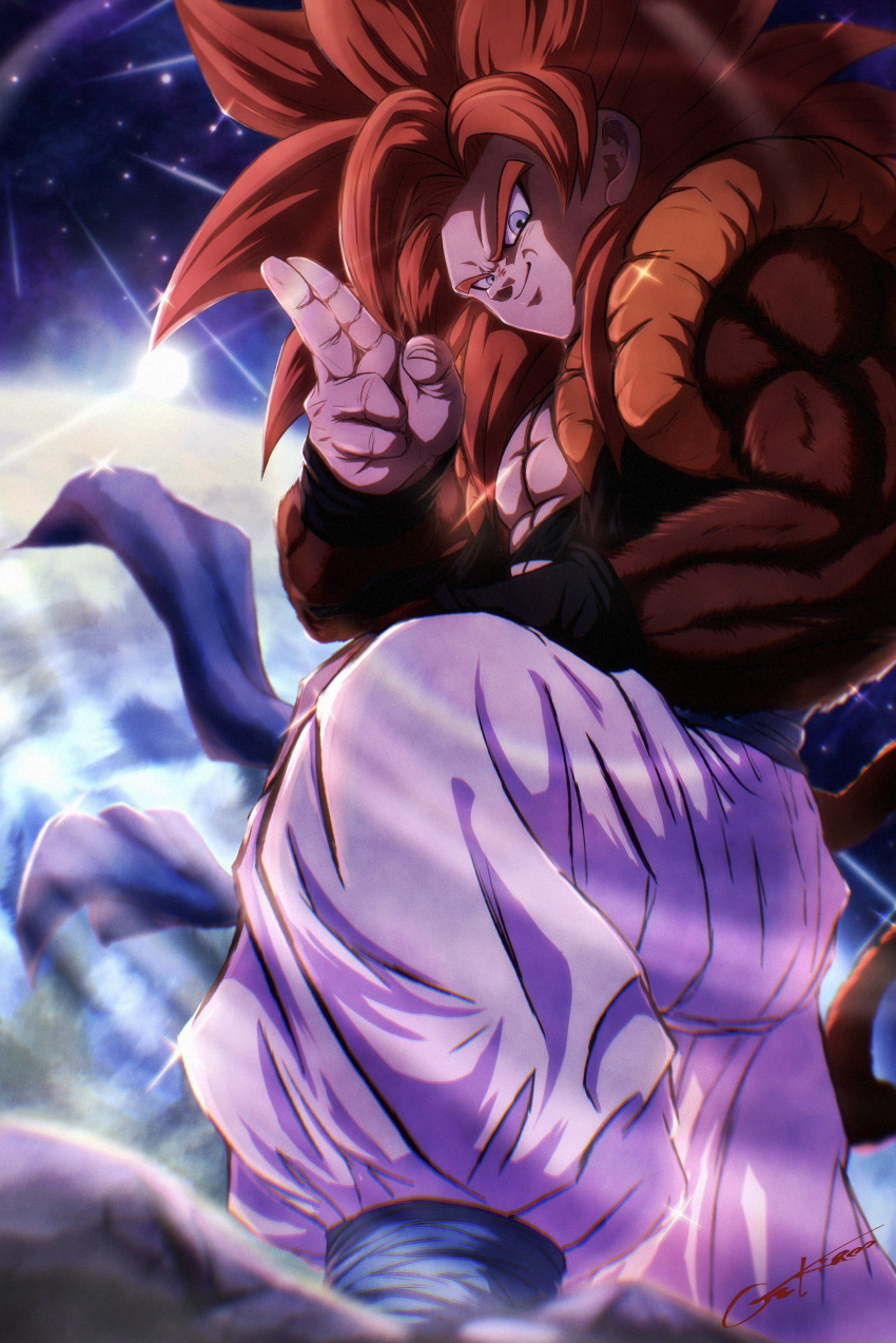 Safebooru - 1boy absurdres blue eyes blue sash body fur dragon ball ...