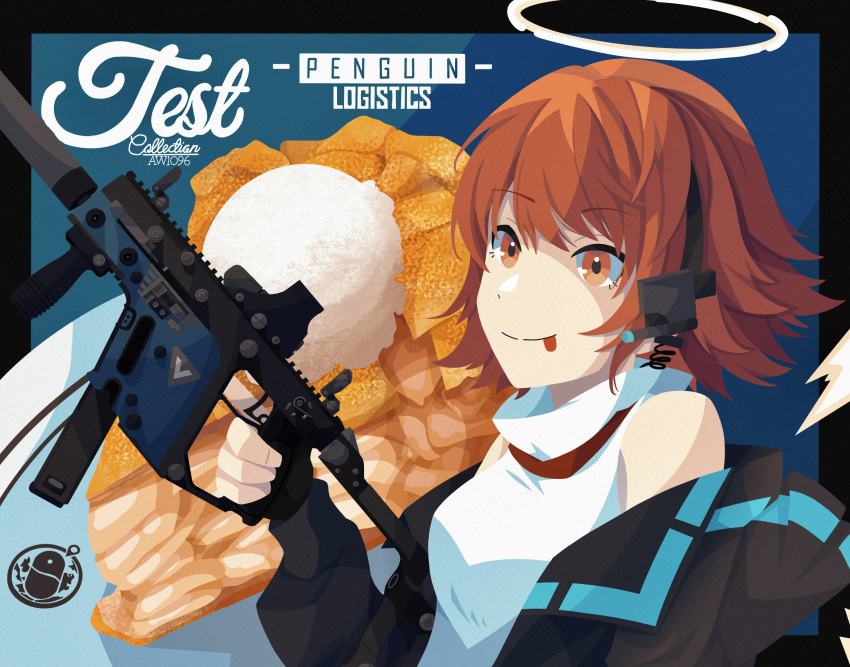 Safebooru - 1girl apple pie arknights black gloves black jacket closed ...