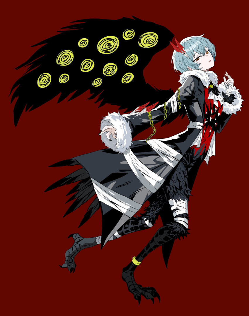 Safebooru - 1girl 218 (niiya) angela (project moon) ascot bandaged leg ...