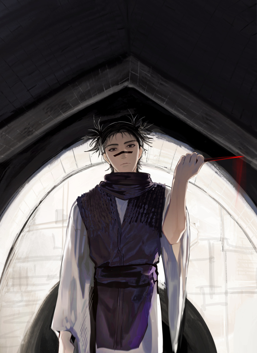 Safebooru - 1boy absurdres black eyes black hair black scarf choso ...