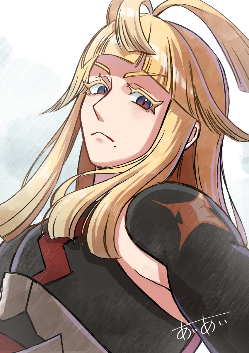 Safebooru - 1boy absurdres aiai (mtkw2488) blonde hair frown highres ...