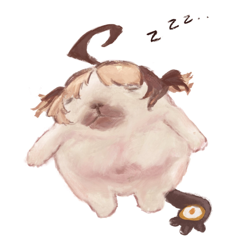Safebooru - ahoge animalization baby animal blonde hair brown hair ...