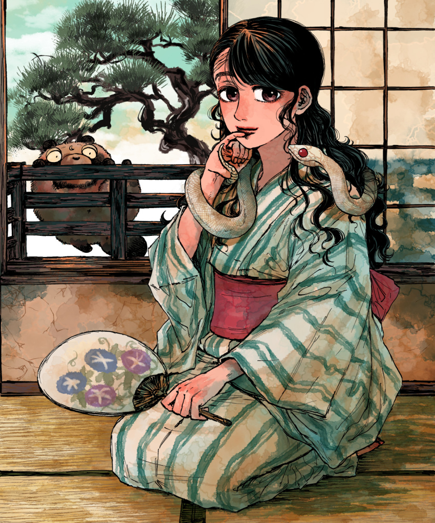 Safebooru - 1girl black hair brown eyes commentary request daija (daija ...