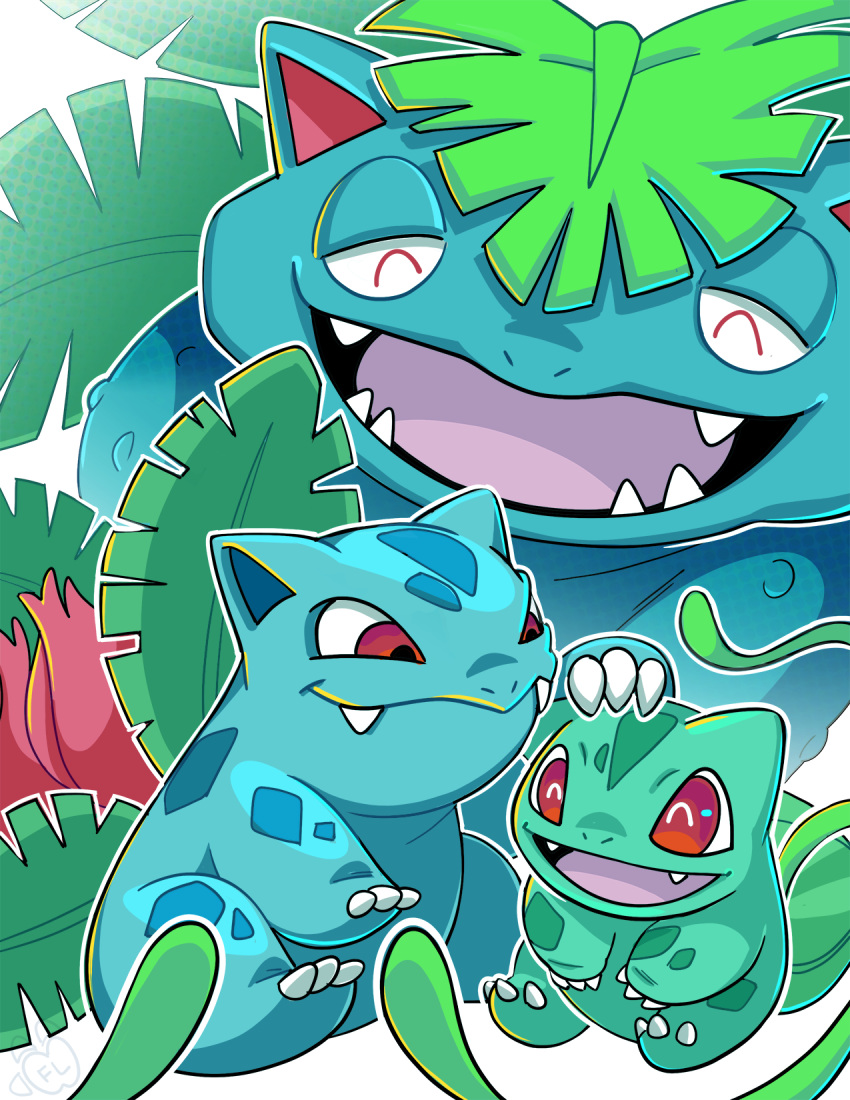 Safebooru - blue skin bulbasaur claws colored skin evolutionary line ...