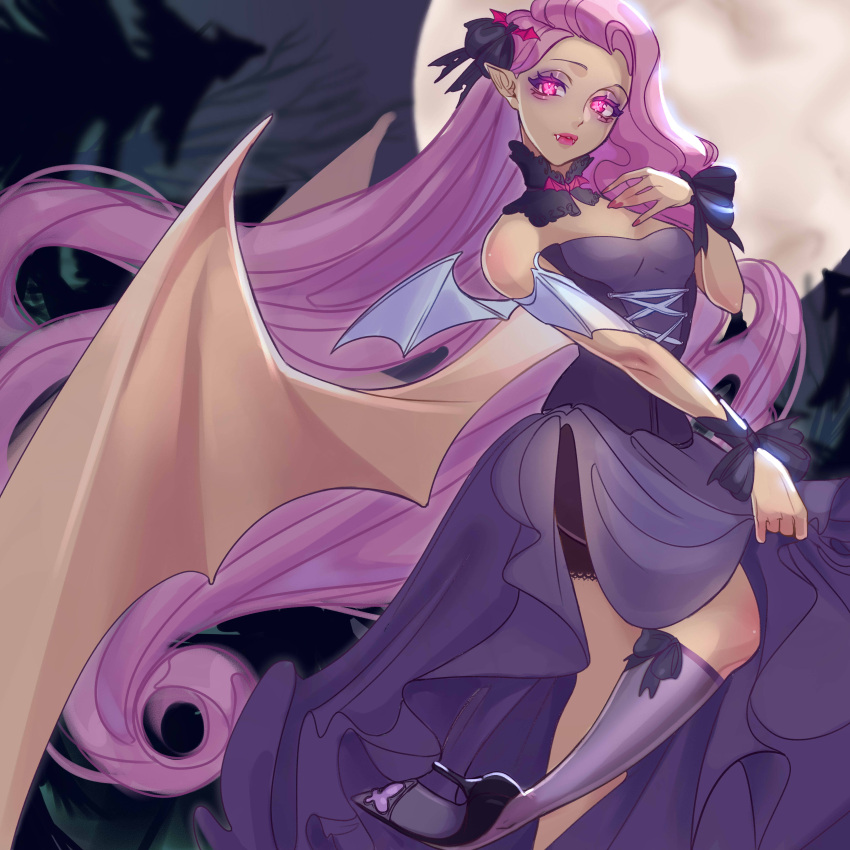 Safebooru - 1girl absurdres aegyo sal animification bat girl bat wings ...