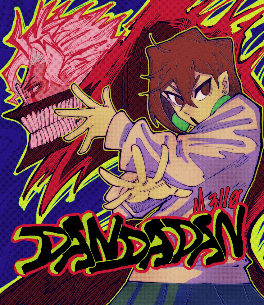 Safebooru - 1boy 1girl absurdres artist name ayase momo black jacket ...