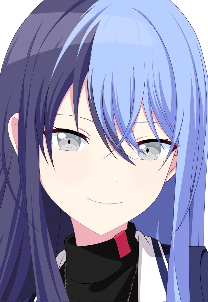 Safebooru - 1girl aoyagi touya blue hair close-up closed mouth ...