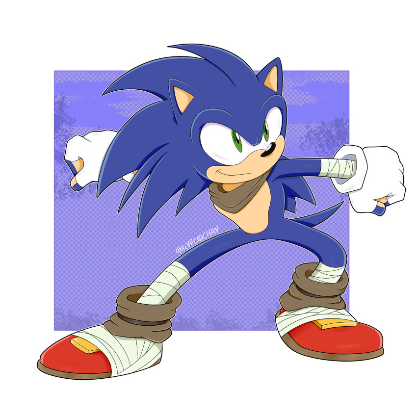 Safebooru - 1boy absurdres animal nose ankle cuffs artist name bandaged ...