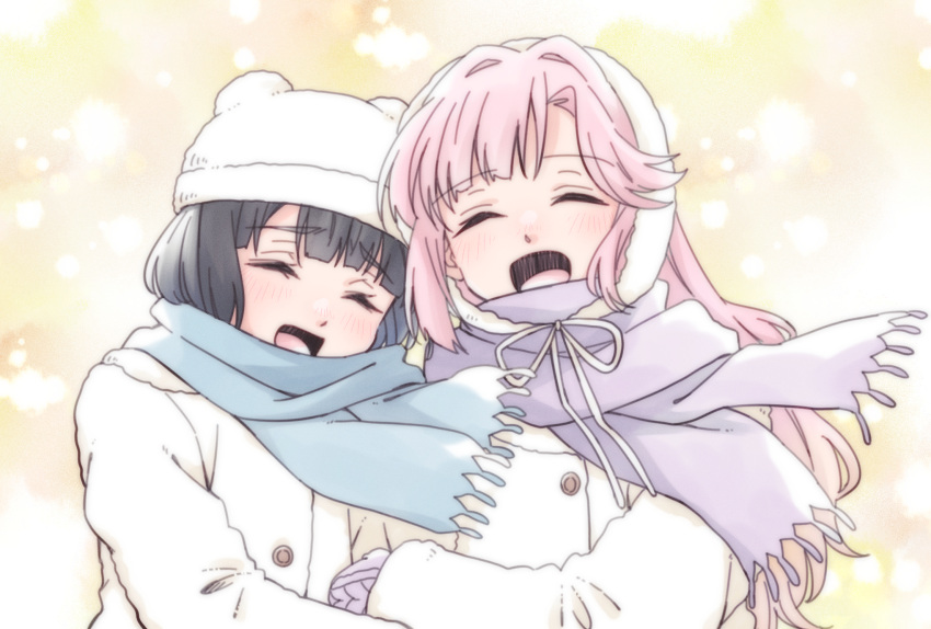 Safebooru - 2girls :d ^ ^ anyoji hime anyoji hime (cosplay) anyoji hime ...