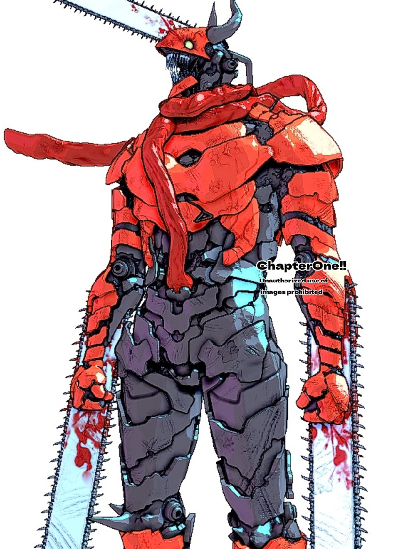 Safebooru - 1boy blood blood on weapon chainsaw chainsaw devil chainsaw ...