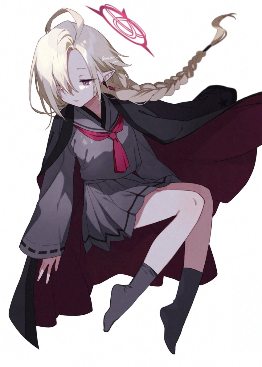 Safebooru - 1girl adversarial noise ahoge ayame (blue archive) black ...