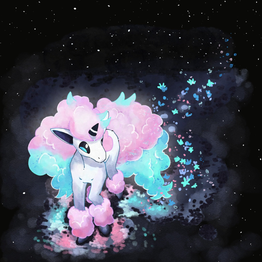 Safebooru - aqua hair black background blue eyes commentary flower ...