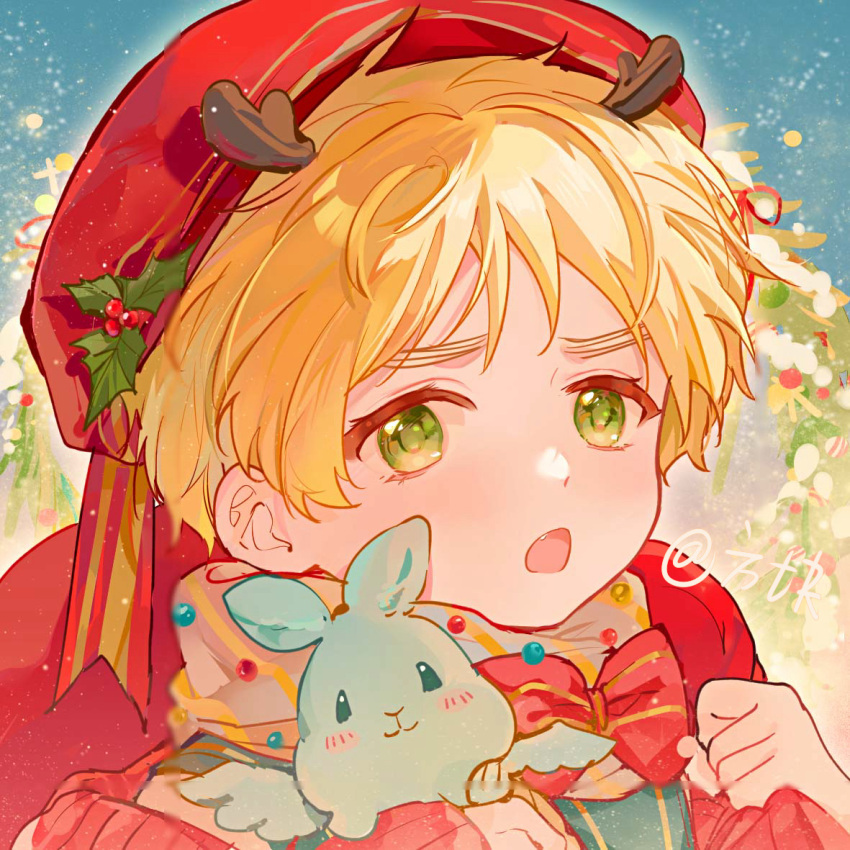 Safebooru - 1boy aged down antlers axis powers hetalia blonde hair ...