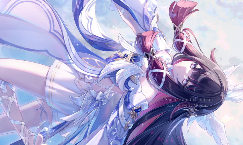 Safebooru - 1girl bare shoulders black hair closed mouth colored inner ...