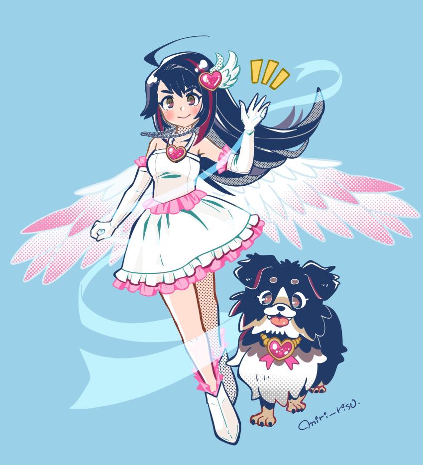 Safebooru - 1girl ahoge angelo (ff8) bare shoulders black hair blue ...