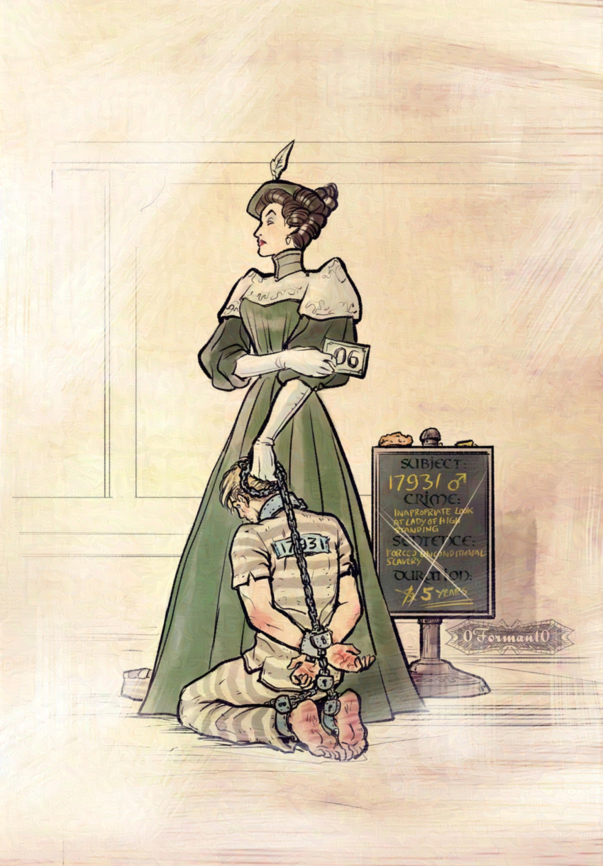 Safebooru - 0formant0 1boy 1girl arms behind back black hair blonde ...