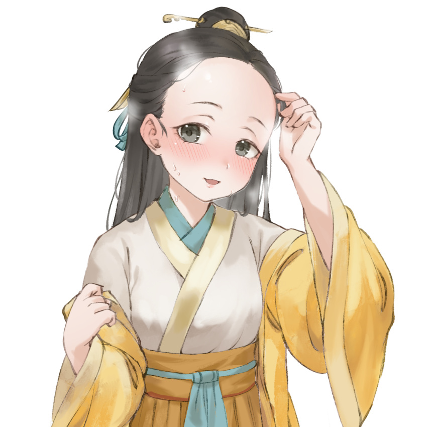 Safebooru - 1girl aesice blush chinese clothes downturned eyes forehead ...