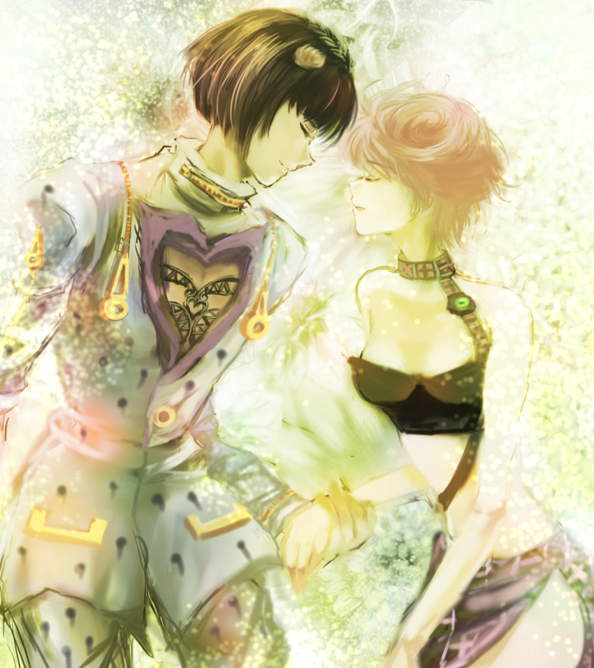 Safebooru - 1boy 1girl black hair bruno bucciarati highres jojo no kimyou na bouken ...