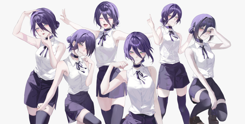 Safebooru - 1girl absurdres bare arms bare shoulders black choker black ...