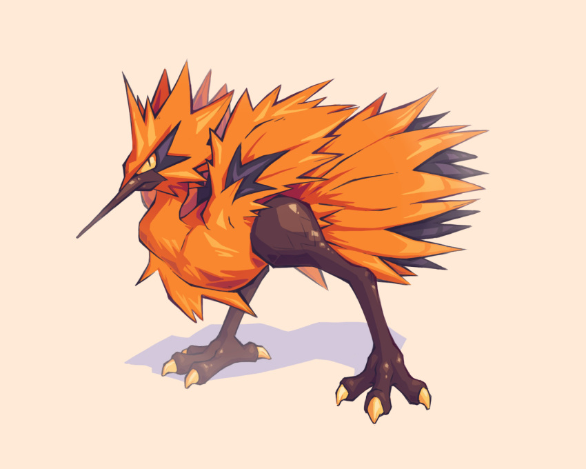 Safebooru - beak bird full body galarian zapdos highres looking at ...