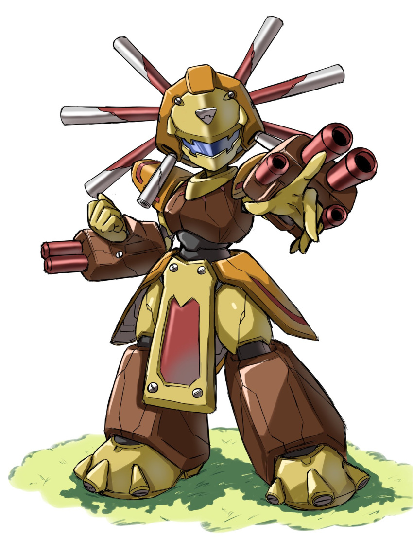 Safebooru - 1boy arm cannon brown armor character request commentary ...
