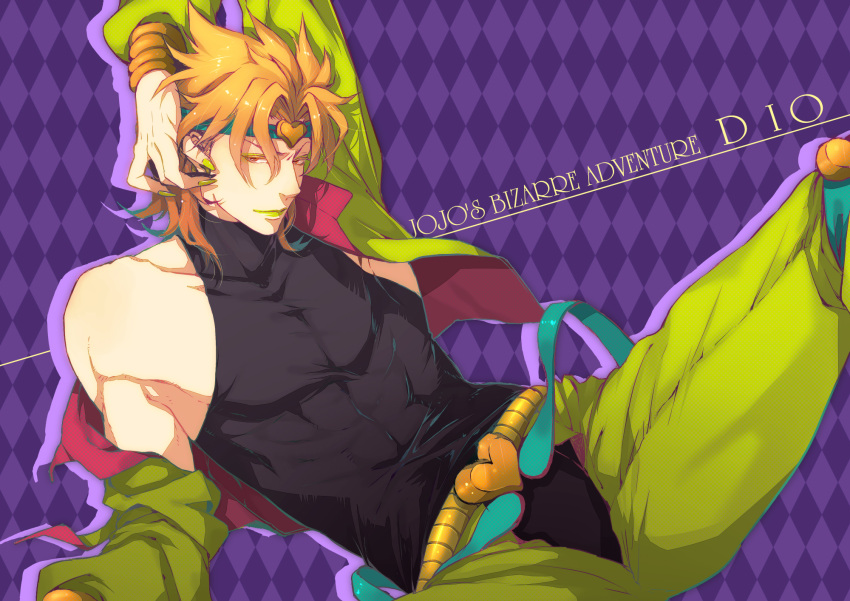 Safebooru - 1boy blonde hair dio brando headband heart highres jojo no kimyou na bouken nail ...
