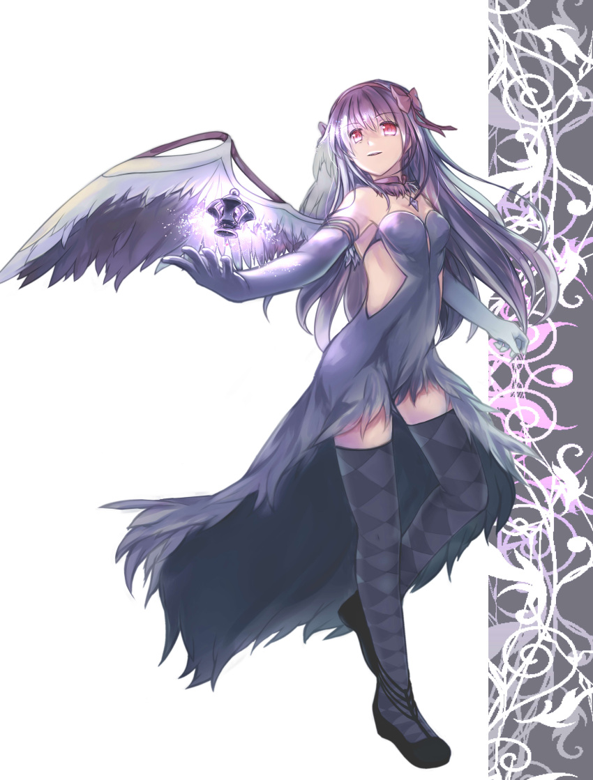 Safebooru - 1girl absurdres akemi homura akuma homura black hair gloves highres long hair mahou ...