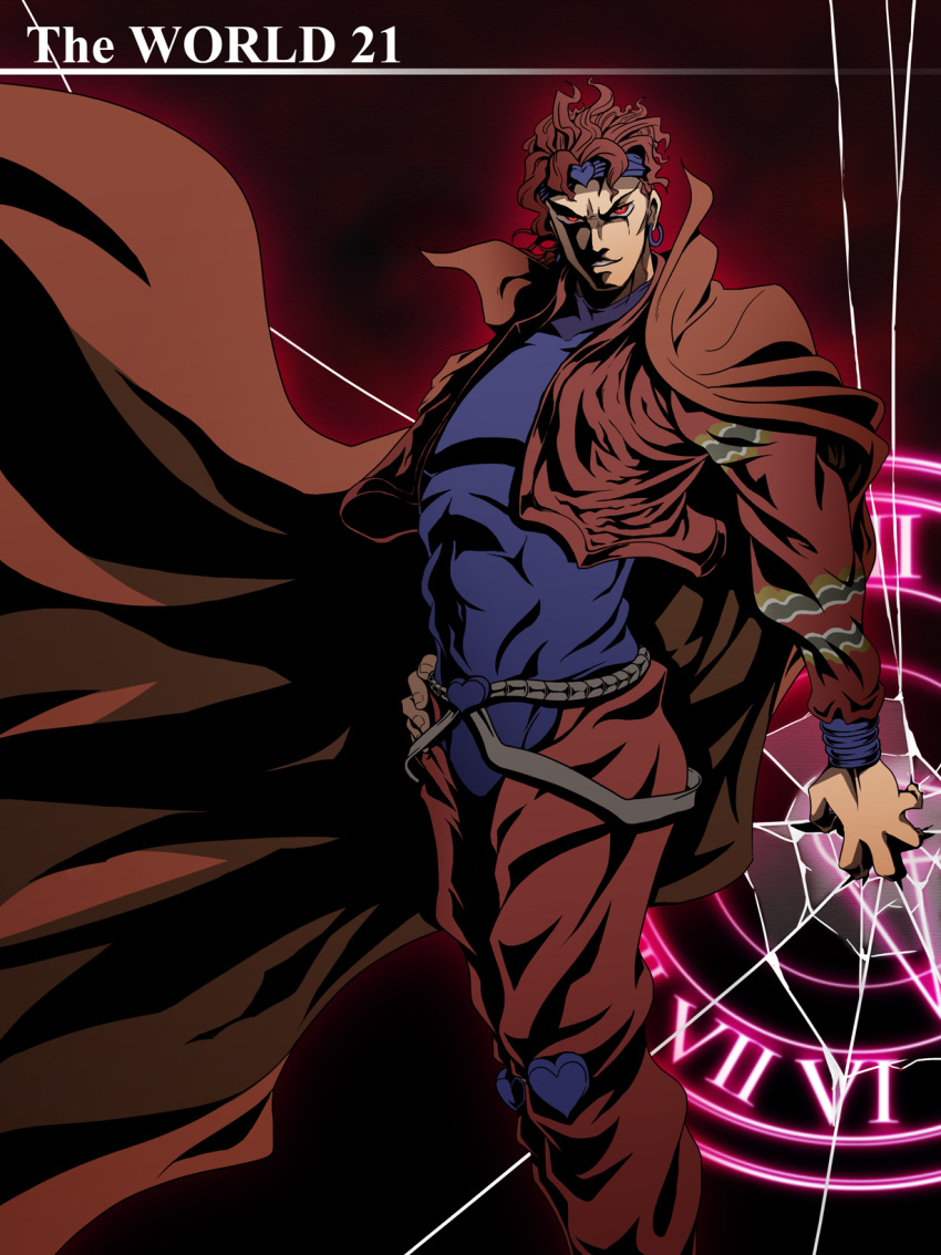 Safebooru - 1boy broken glass cape dio brando earrings glass headband ...