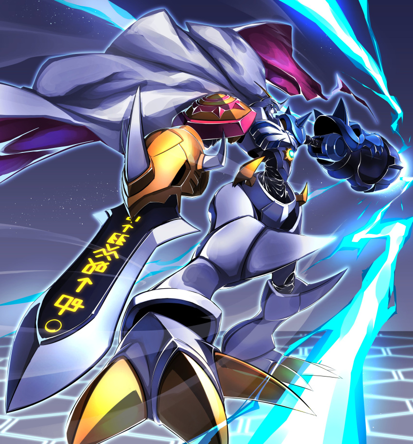 Safebooru - absurdres arm blade arm cannon c4 621 raven cape digimon ...