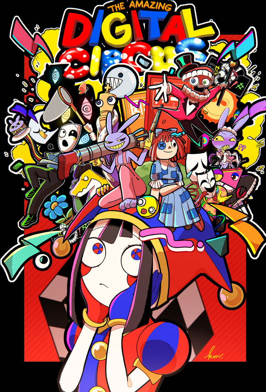 Safebooru - !? abstraction (the amazing digital circus) absurdres ...