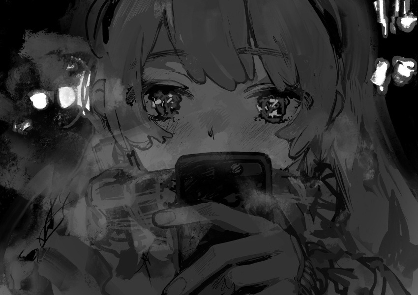 Safebooru - 1girl aikatsu! aikatsu! (series) black background cellphone ...