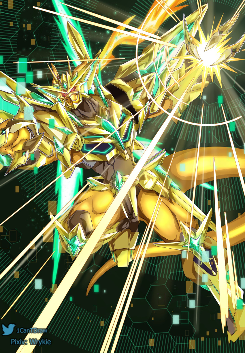 Safebooru - absurdres armor aura colored skin digimon digimon (creature ...