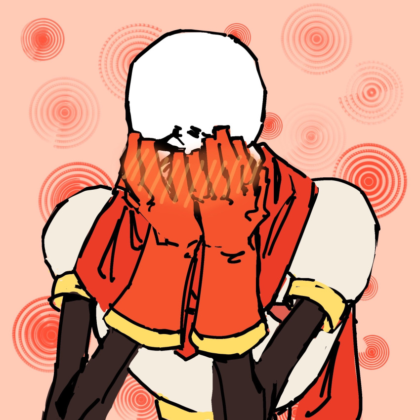 Safebooru - 1boy 2022 2d armor blush cape covering face digital media ...