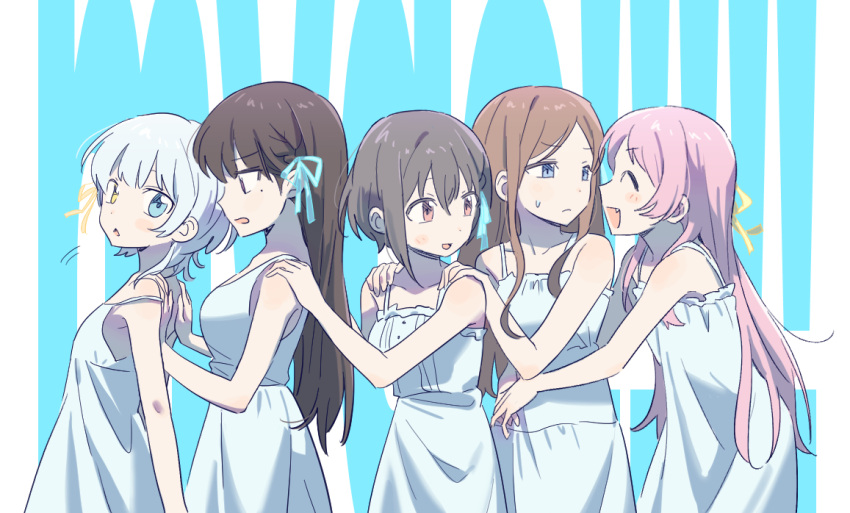 Safebooru - 5girls ^ ^ a85as66 bang dream! bang dream! it's mygo!!!!! black hair blue eyes blue ...