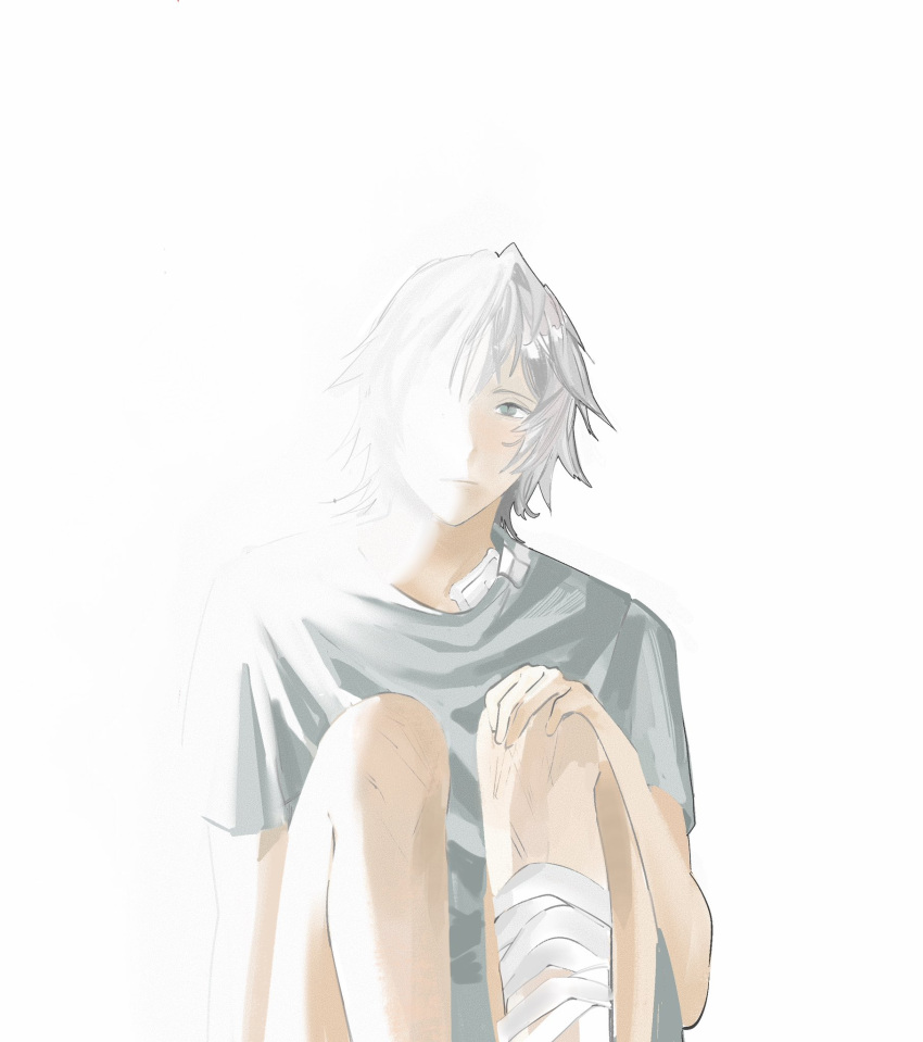 Safebooru - 1boy bandaged leg bandaged neck bandages final fantasy final fantasy vii final ...