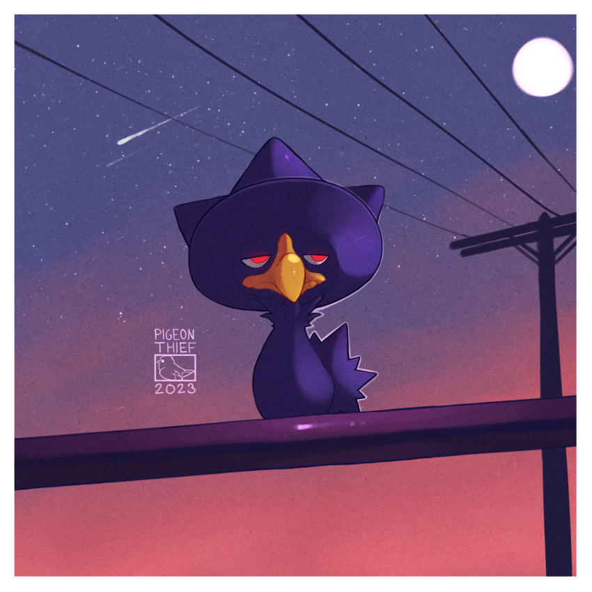 Safebooru - animal focus artist logo artist name bird commentary english commentary full body ...