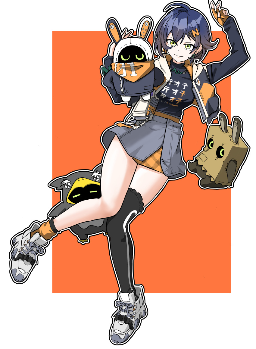 Safebooru - 1girl absurdres bangboo (zenless zone zero) belle (zenless zone zero) black ...