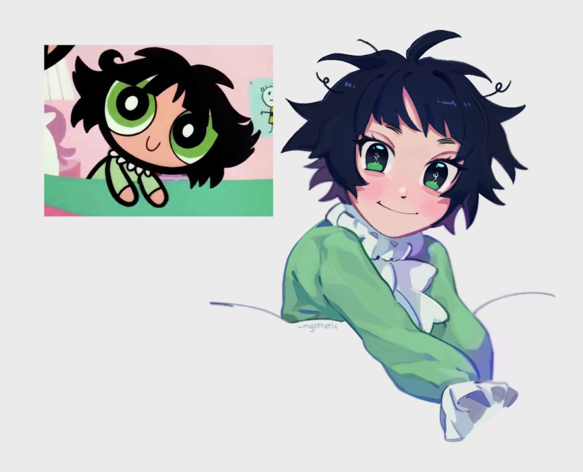 Safebooru - artist name bangs black hair buttercup (ppg) buttercup ...