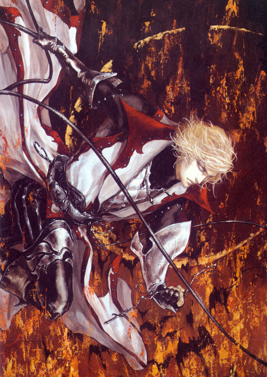 Safebooru - 1boy armor bat blonde hair blue eyes castlevania castlevania: lament of innocence ...