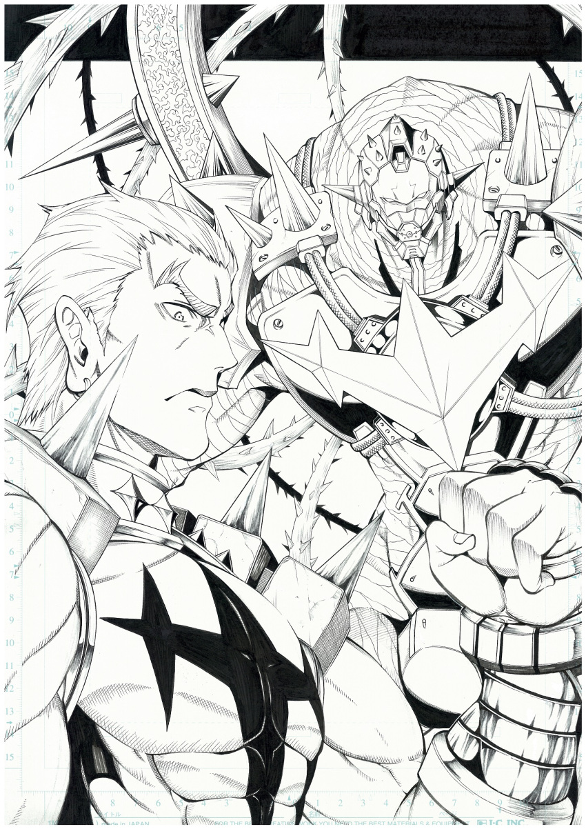 Safebooru - 1boy armor full armor gamagoori ira highres kagenekosihan ...