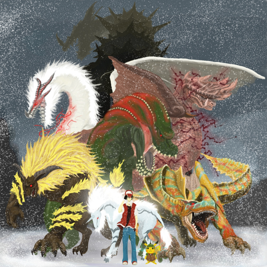 Safebooru - 1boy alatreon annotated crossover deviljho drawtwo fatalis ...
