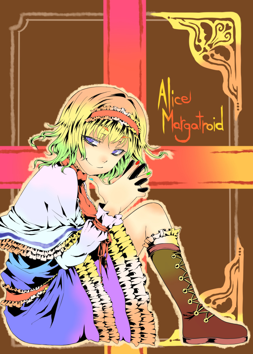 Safebooru - 1girl absurdres akagashi hagane alice margatroid blonde hair blue eyes capelet ...