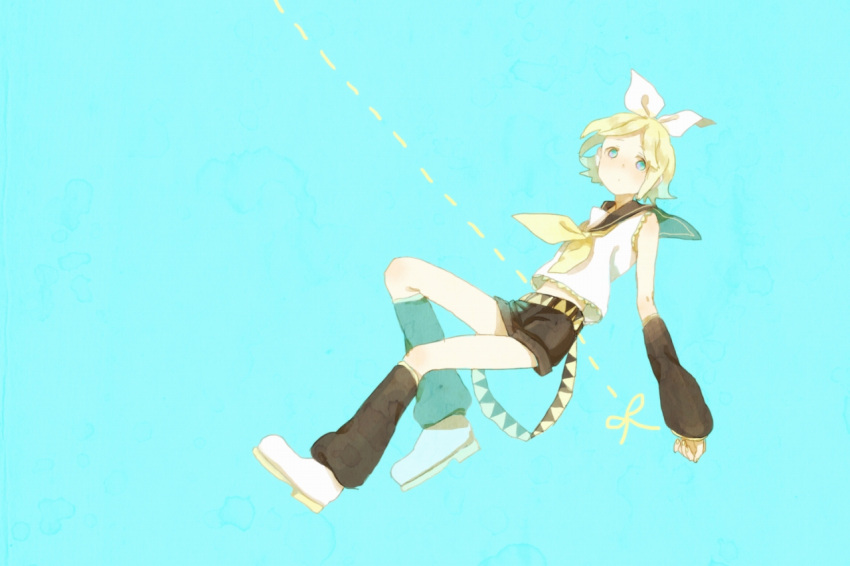 Safebooru - 1girl belt blonde hair expressionless full body hairband ...